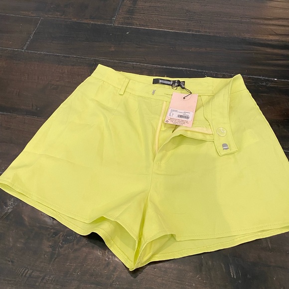 Missguided | Shorts | Missguided Neon Yellow Shorts | Poshmark